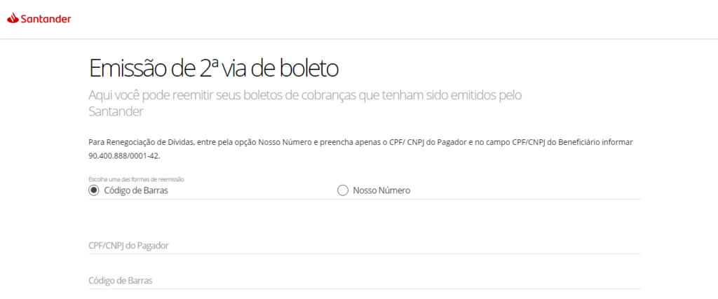 Atualizar boleto Santander - Como atualizar e tirar 2ª via boleto Santander
