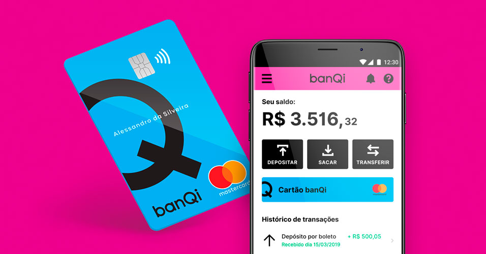 banQi oferece conta digital grátis e cartão sem consulta ao SPC e Serasa