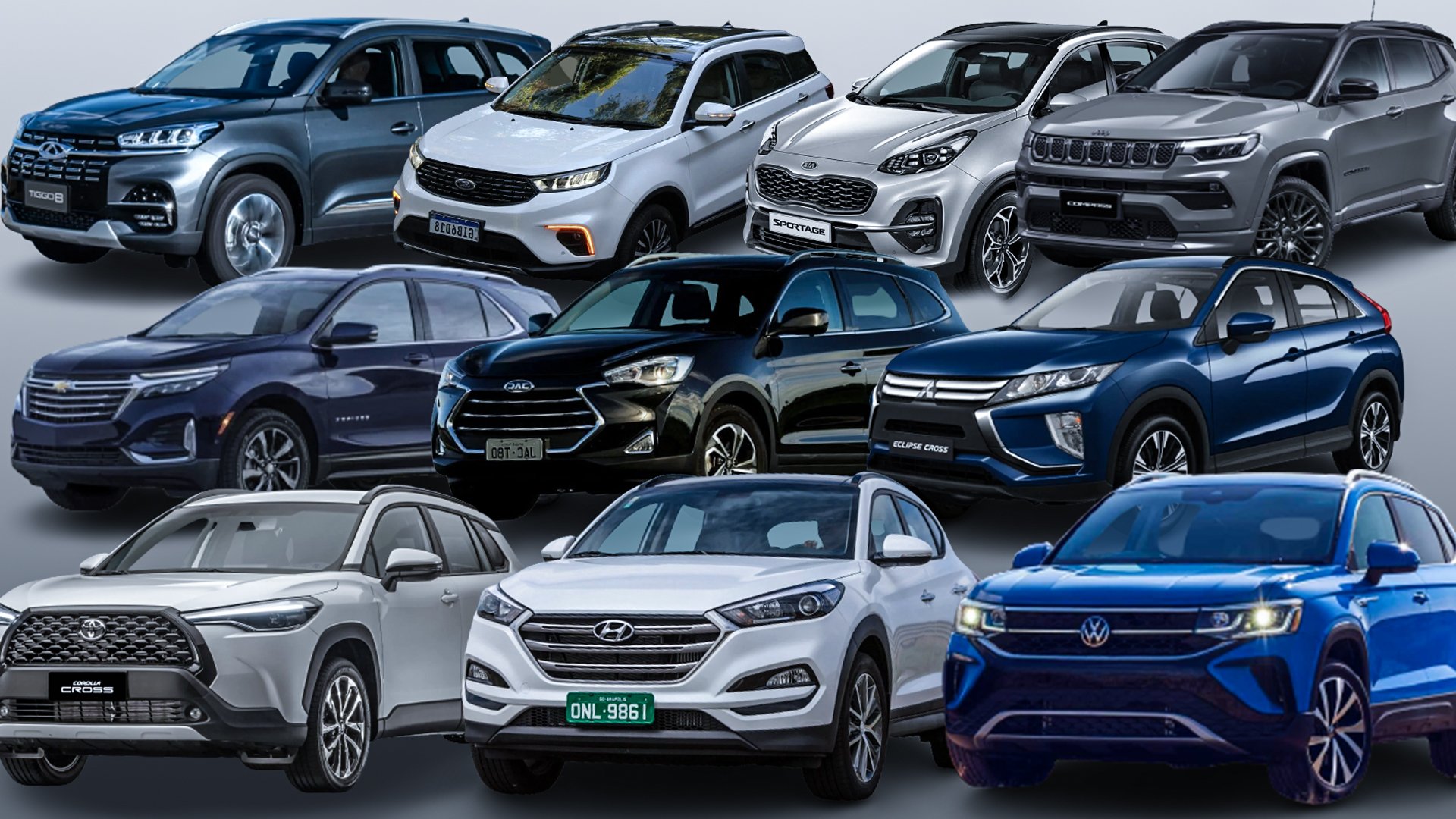 Estes são os 10 SUVs mais vendidos do Brasil: veja o ranking completo