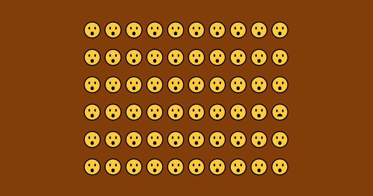 Você tem olhar afiado? Encontre o único emoji diferente no desafio visual