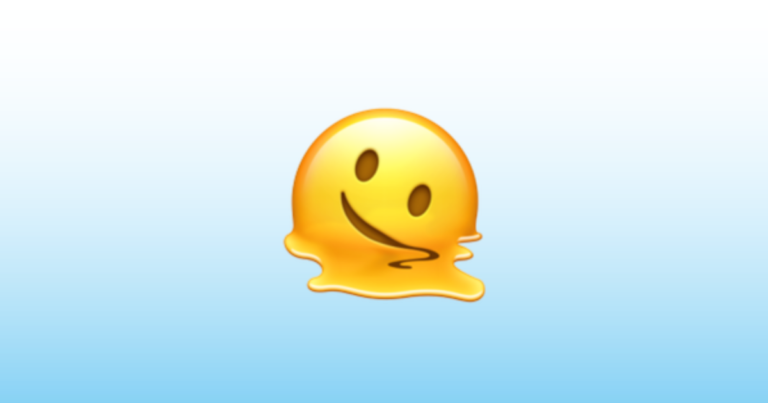 Confira o significa SURPREENDENTE do emoji derretendo