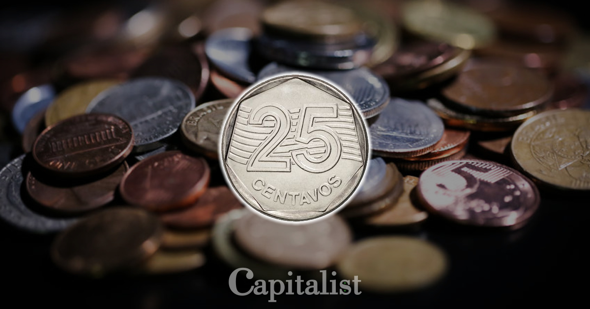 Simples moeda de R$ 0,25 com defeito vale até R$ 3 mil nas mãos certas