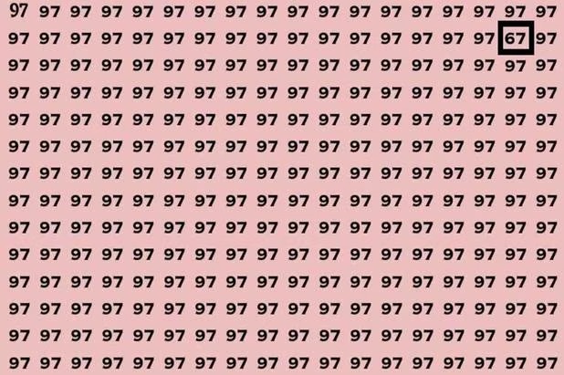 Onde está o número 67? Saia do Instagram e resolva o desafio em 15s