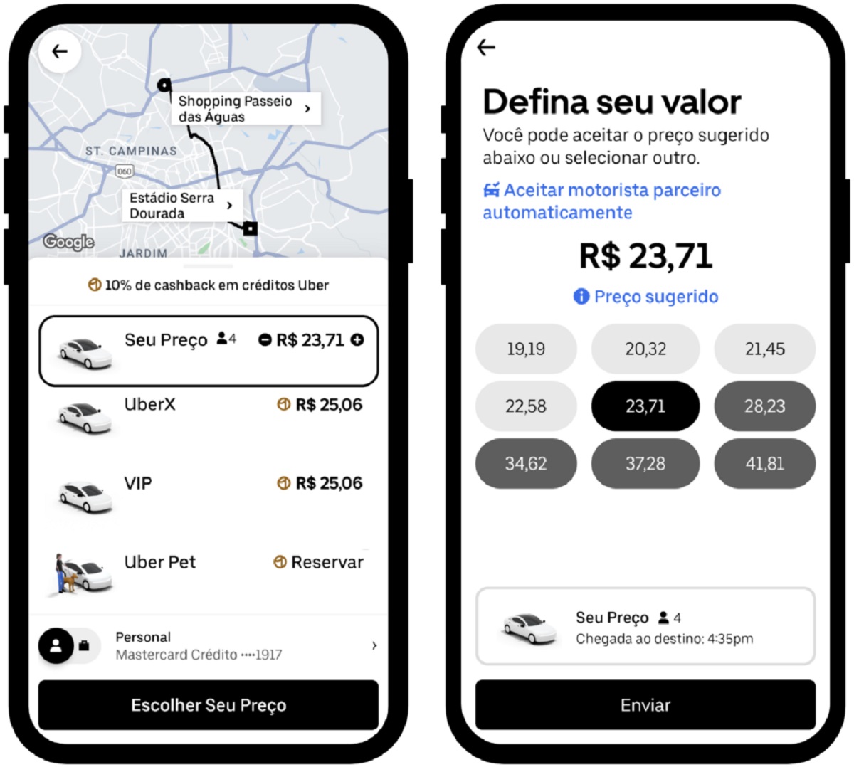 Uber mais barato: novo recurso permite que passageiros negociem valor ...